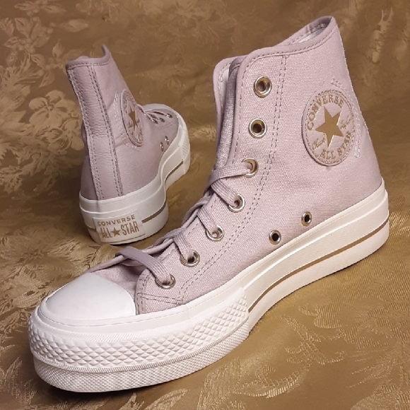 Converse | Shoes | Converse Platform Hightop Sneakers Light Pink Womens ...